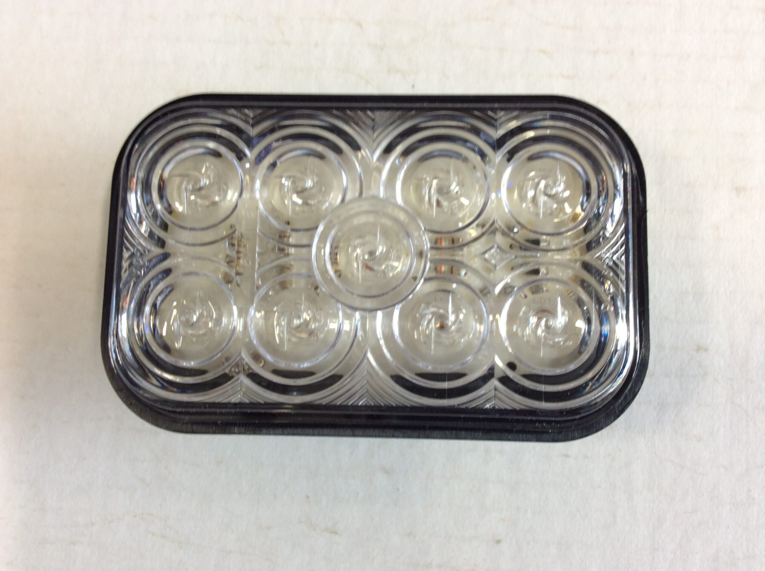 5″ Rectangular Red Clear Lens - Chevron Commercial, Inc.